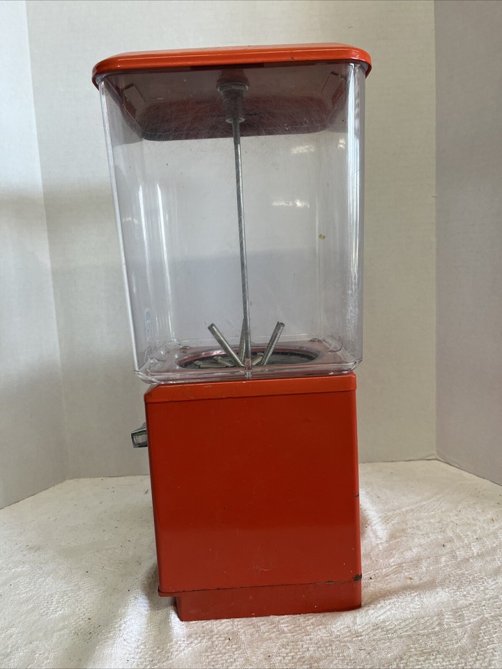 Northwestern Metal Bubblegum Candy Machine 25Cents Red Made USA Morris ...