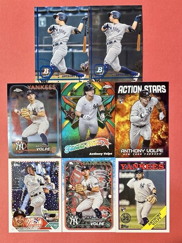 ANTHONY VOLPE 2022-25 Topps/Bowman 8-Card BUNDLE (please read ...