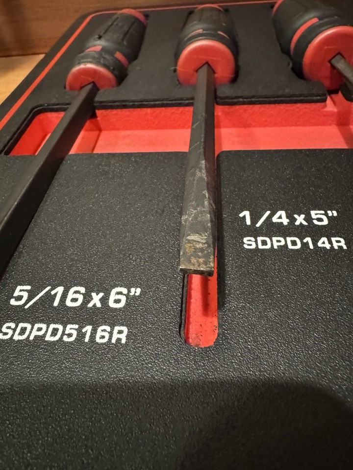 Mac Tools SDPD3R 3-Piece Strikable Pry Bar Set - Red EUC | eBay
