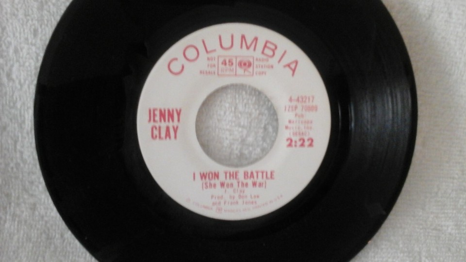 Jenny Clay 45rpm True Confessions/I Won The Battle..1965 Country PROMO ...