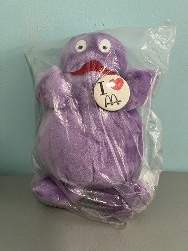 Grimace Plush Mcdonald's Purple Plush 14” Collectible in original pack ...