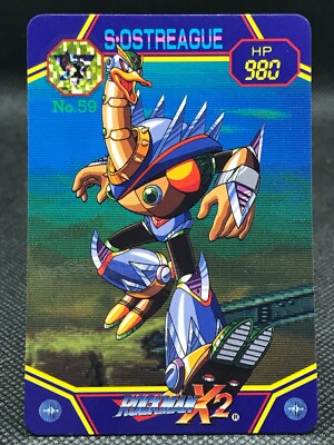 MEGA MAN X2 CARD DASS TCG CAPCOM BANDAI 1994 JAPAN Vintage Rare No.59 F ...