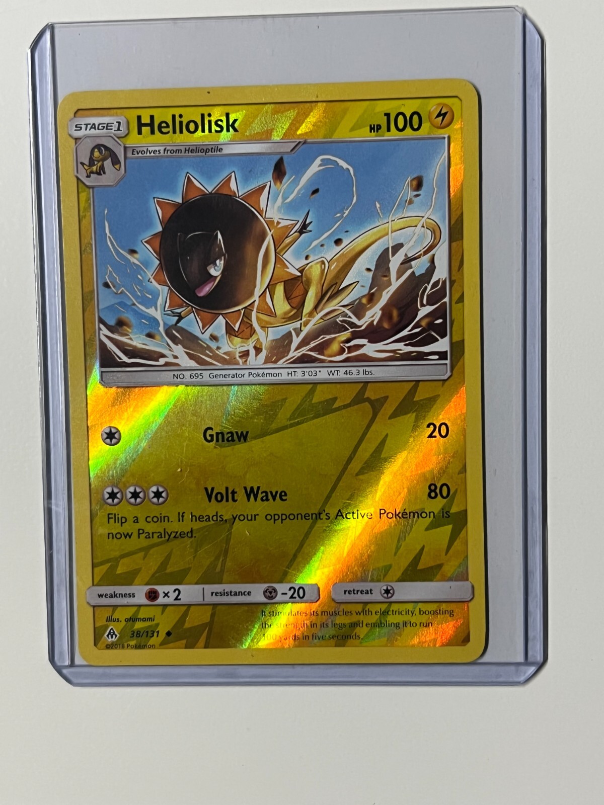 Heliolisk - Forbidden Light - 38/131 - Reverse HOLO Pokemon Card 2018 ...