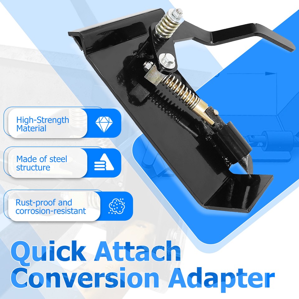 2X Weld On Skid Steer Quick Attach Conversion Adapter Quick Tach Latch ...