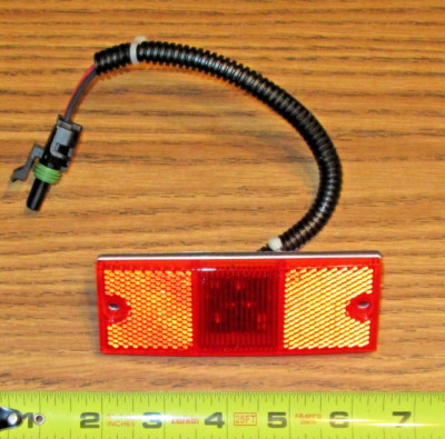 Dialight Red Marker LED 45381RB ~ W/GASKET, 4.5" X 1.75" BUS, COACH ...