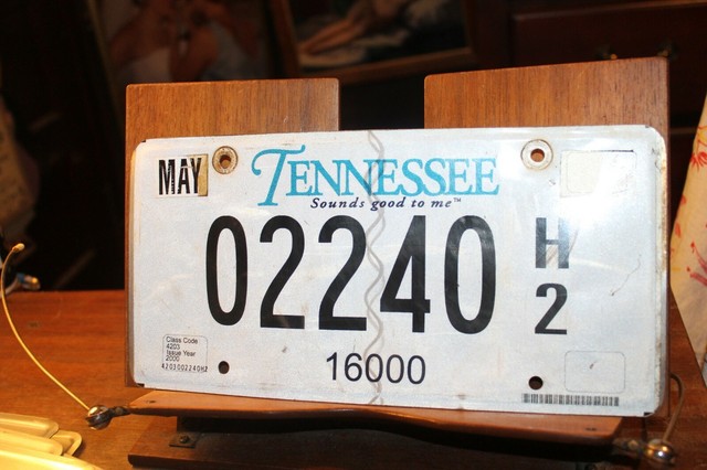 License Plate 2011 Tennessee Commercial 02240 H2 bent | eBay