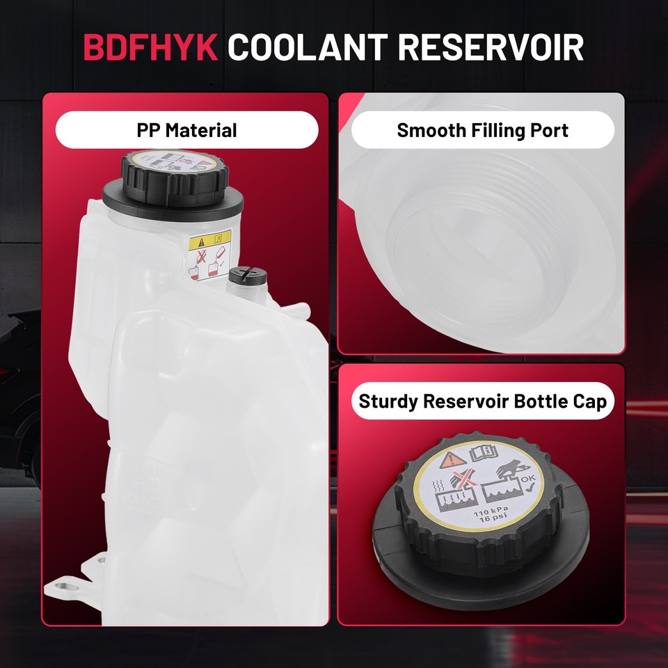 Engine Coolant Reservoir Tank W/Cap fit for 2006-2009 Land Rover Range ...