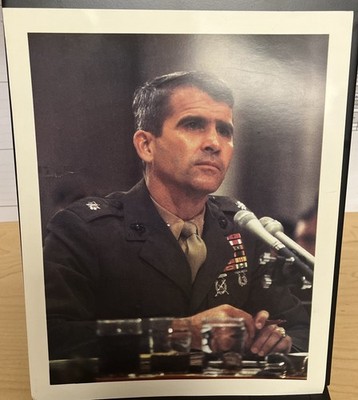 Oliver North - 8x10 photo - USMC Iran Contra USA #2 | eBay