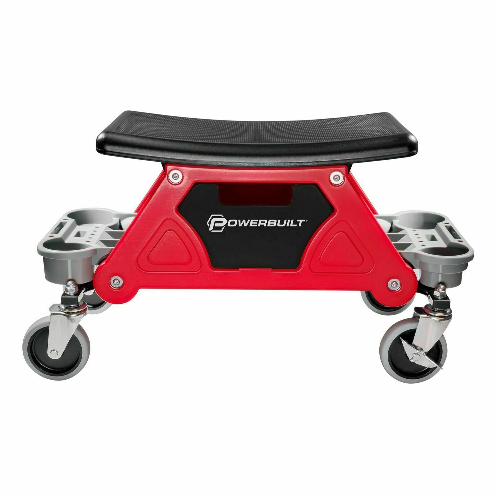 Powerbuilt Heavy Duty Rolling Mechanics Seat Brake Stool 300lb Capacity ...