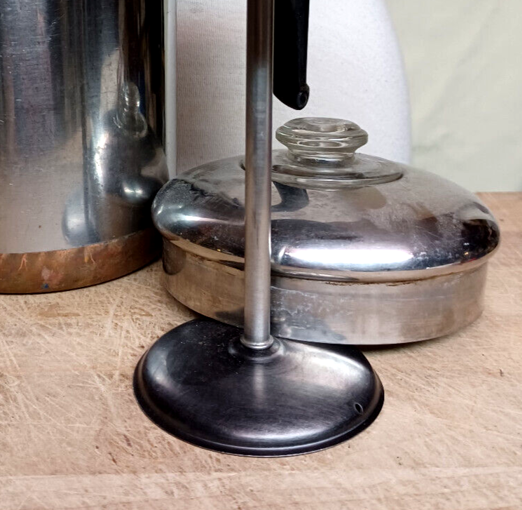 Vintage Revere Ware Percolator Coffee Pot 1801 Double Ring Copper Clad ...