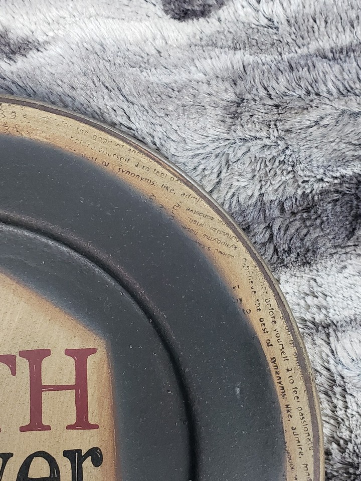Primitive Country Plate Wooden Plate FAITH PRAYER Christian Decor ...