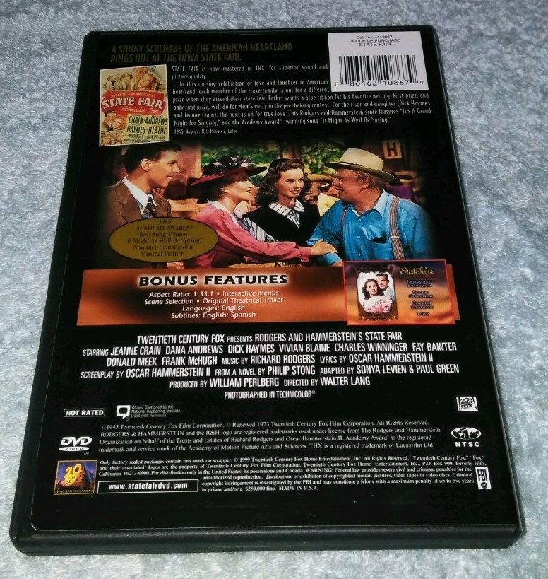 State Fair DVD 86162108679 | eBay