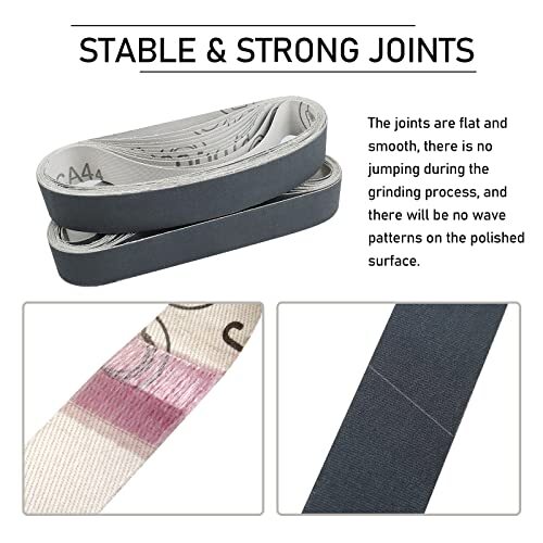 3/4 x 12 inch Knife Sharpening Belts 24 Pack 1000 Grit Replacement ...