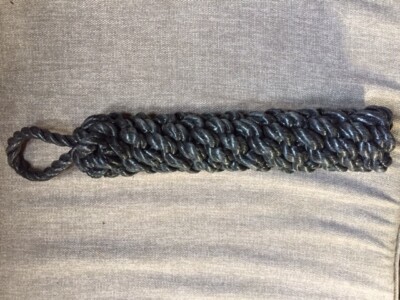 1 x BLACK ROPE SIDE FENDER FOR NARROWBOAT, WIDEBEAM OR BARGE, BOAT ...