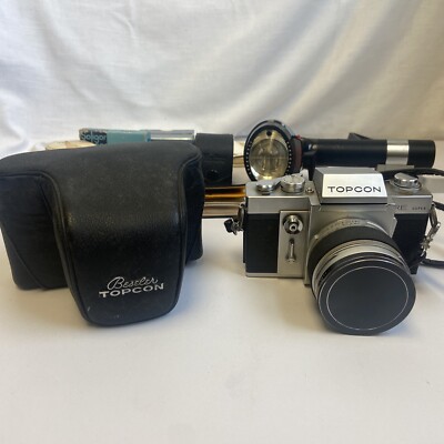 Vintage Beseler TOPCON RE Super Film Camera With Many Accessories ...