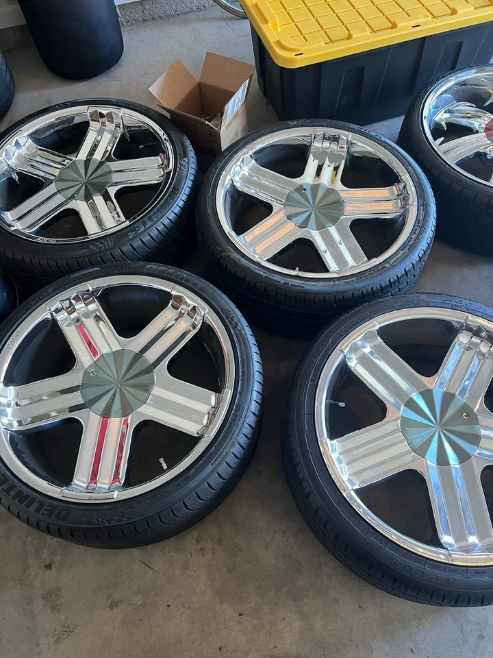 22 inch 5 lug universal rims | eBay