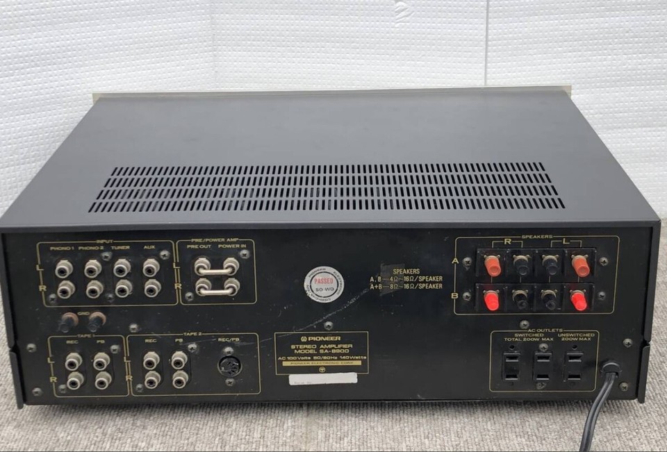 Pioneer SA-8900 Integrated Amplifier 100V Perfect operation Excellent++ ...