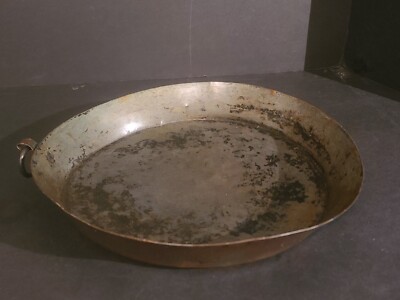 Antique Solid Copper Miners Mining Gold Prospecting Prospector Pan 12 ...