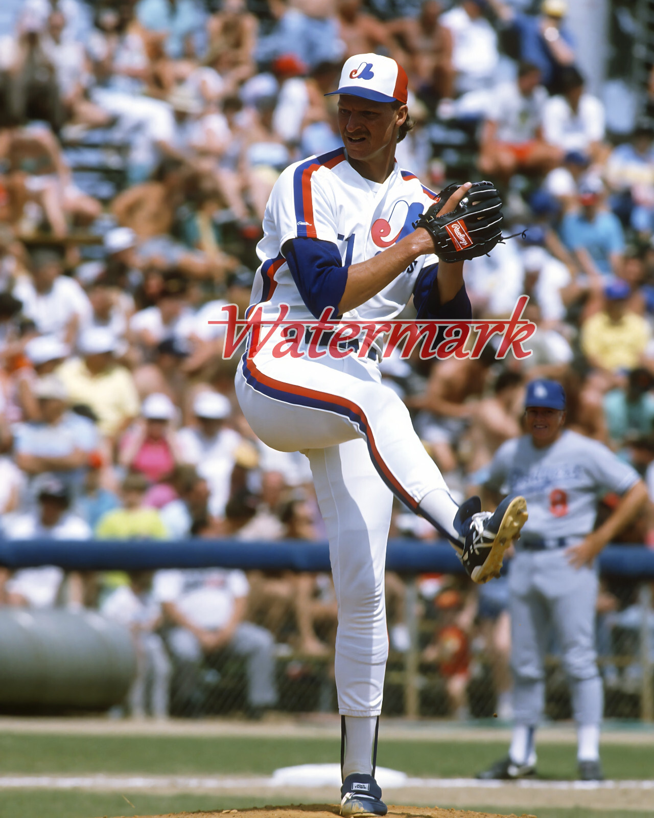 MLB 1988 Montreal Expos Pitcher Randy Johnson on the Mound Color 8 X 10 ...