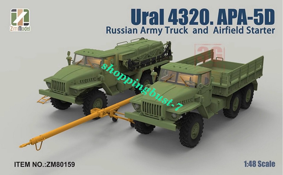 Zimi Model ZM80159 Russian Army Truck Ural-4320-Airfield Starter APA-5D ...