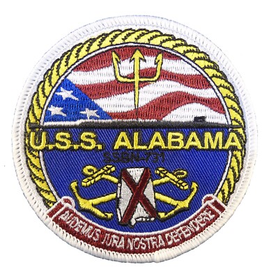 USS ALABAMA SSGN-731 Submarine US Navy Patch 3.5" P-4 | eBay