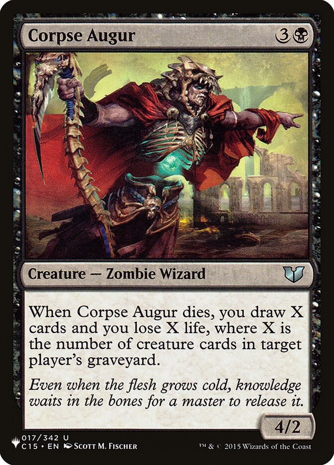 MTG Magic the Gathering Corpse Augur (C15-17/3034) The List LP | eBay