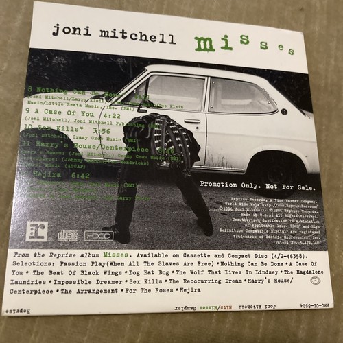 Hits/Misses by Joni Mitchell (Promo CD, 1996, Reprise). Intro Plus 11 ...