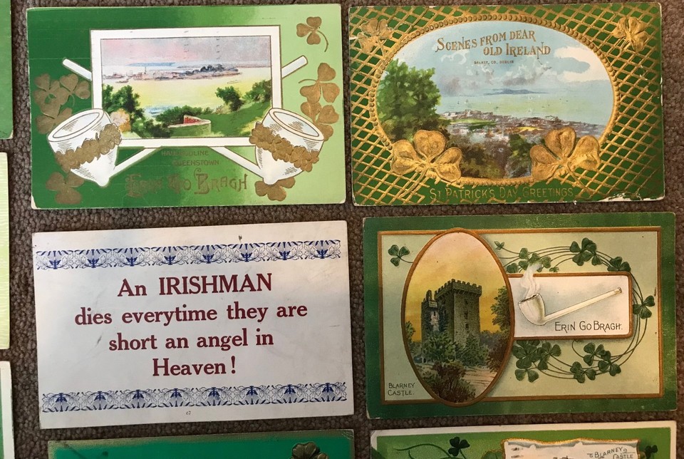 15 Antique St. Patrick’s Day Postcards – Postmarked 1911 to 1914 ...
