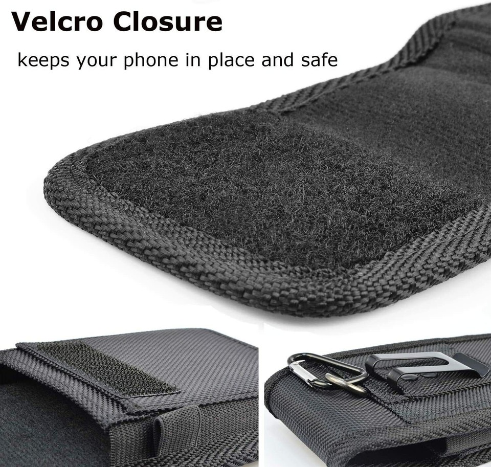 XL Vertical Nylon Phone Case Pouch Belt Clip Loop Holster To Fit ...