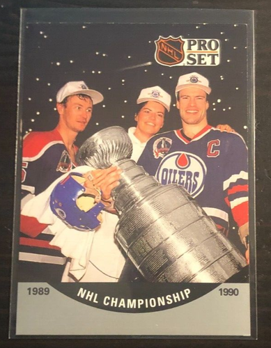 1990 Pro Set Hockey Stanley Cup Champions Oilers MESSIER | eBay