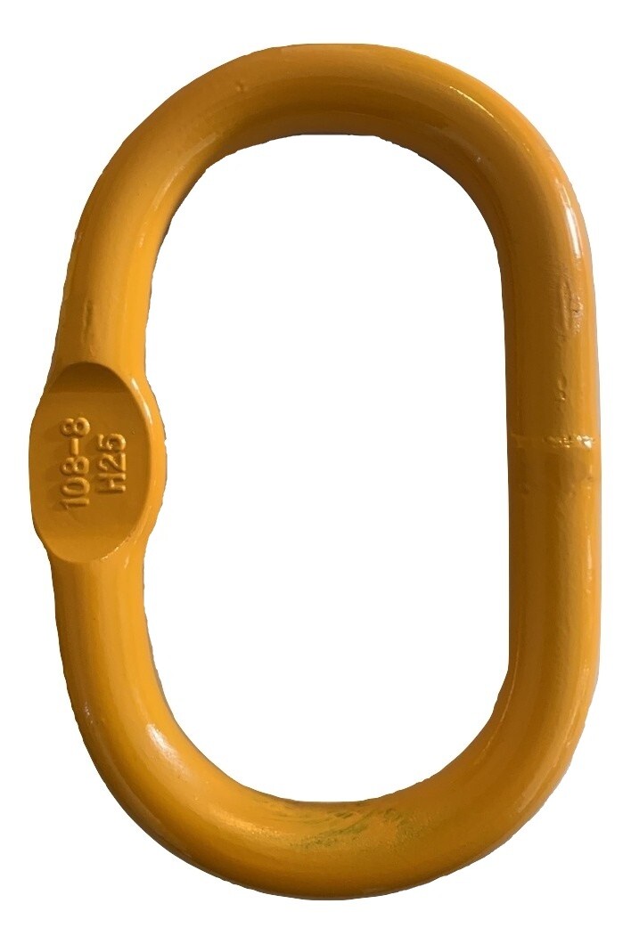 1 x Lifting equipment Head Ring 8mm / 6mm G80 Master Links Oblong Link ...