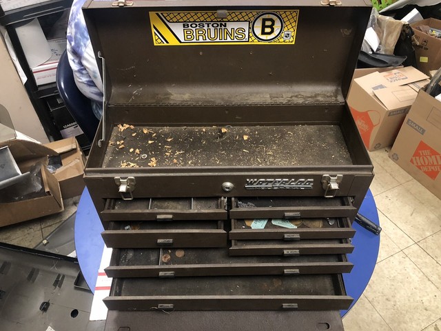 Waterloo Industrial 40520 21" VTG Machinist Metal Tool Box Chest 7 ...