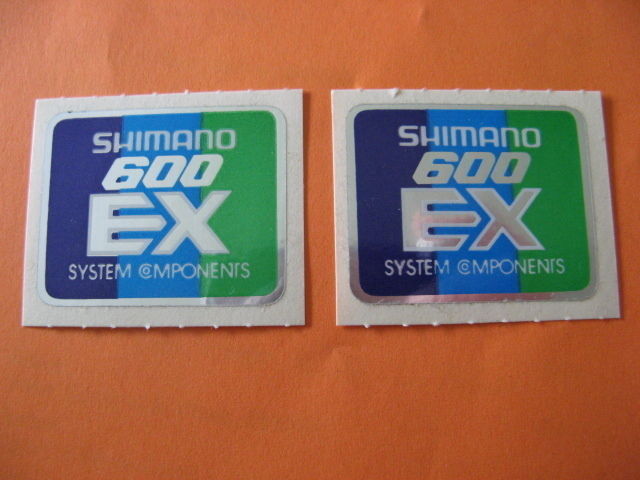 Decal 2 x Shimano 600 EX System Components Aufkleber Rahmen Etiketten ...