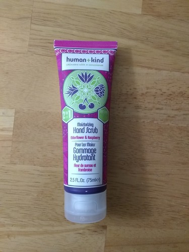 Human + Kind Elderflower & Raspberry Moisturizing Hand Scrub 2.5 oz New ...
