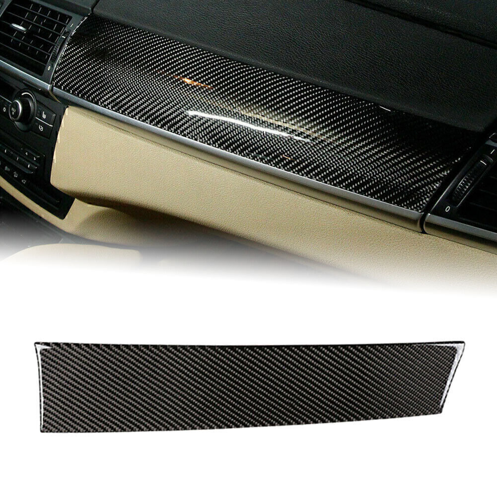 REAL Carbon Fiber Dashboard Panel Cover Trim For BMW X5 E70 X6 E71 2008 ...