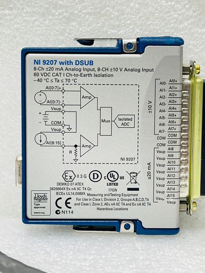 National Instruments NI 9207 NI-9207 with DSUB | eBay