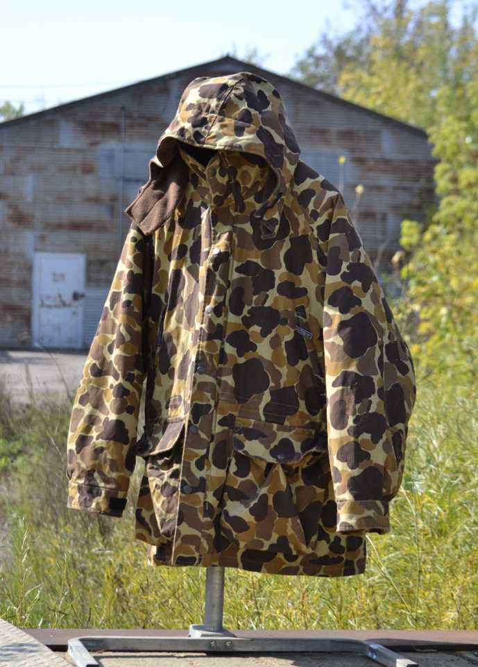 Vtg 3 in 1 Field and Stream Frog Skin Camouflage Full Zip XL Duck ...