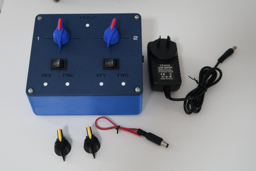 Model Train Controller with Twin Controllers- 12Volt DC PWM 2 AMP Power ...