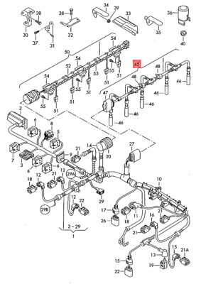 Genuine VW Wiring Harness For Glow Plug Connector 070971277B | eBay