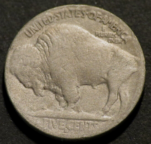 1916 S Buffalo Nickel Semi-Key Date Horn Details Holo-Restored Five 5c ...
