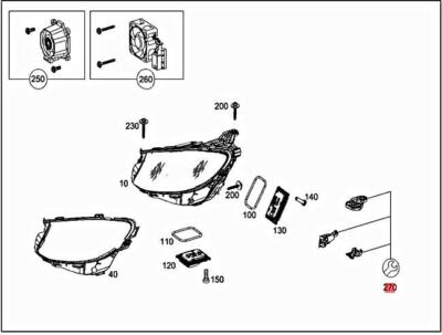 Genuine MERCEDES C238 S213 W213 E-CLASS W213 Rs bracket 2138202300 | eBay