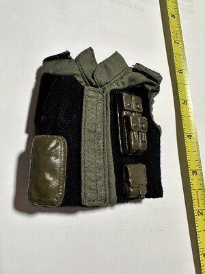 1/6 scale GI joe military tactical vest grenades green black | eBay