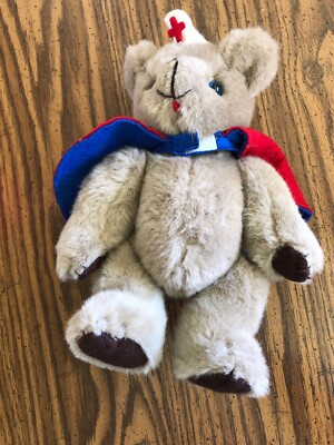 1985 Kent Collectibles Jean Steele Nurse Red Cross Teddy Bear 12 ...