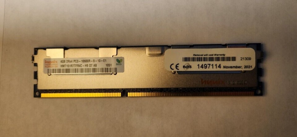 32GB (8X4GB) DDR3 ECC REGISTERED RAM MEMORY FOR SERVERS AND ...