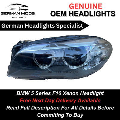 2014 BMW 5 Series F10 LCI Xenon Headlight Left Passenger Side OEM ...