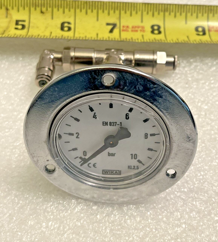 Wika Kl.2,5 Manometer 0 - 10 bar EN 837 - 1 gauge | eBay