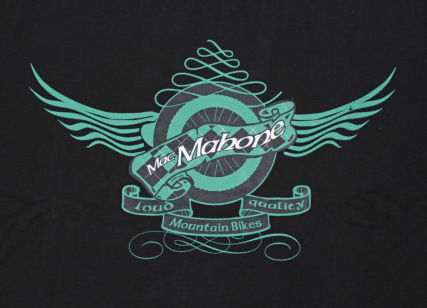 Macmahone Wing Men's Bike Tee Top Sports T-shirt in Black Jersey XL ...