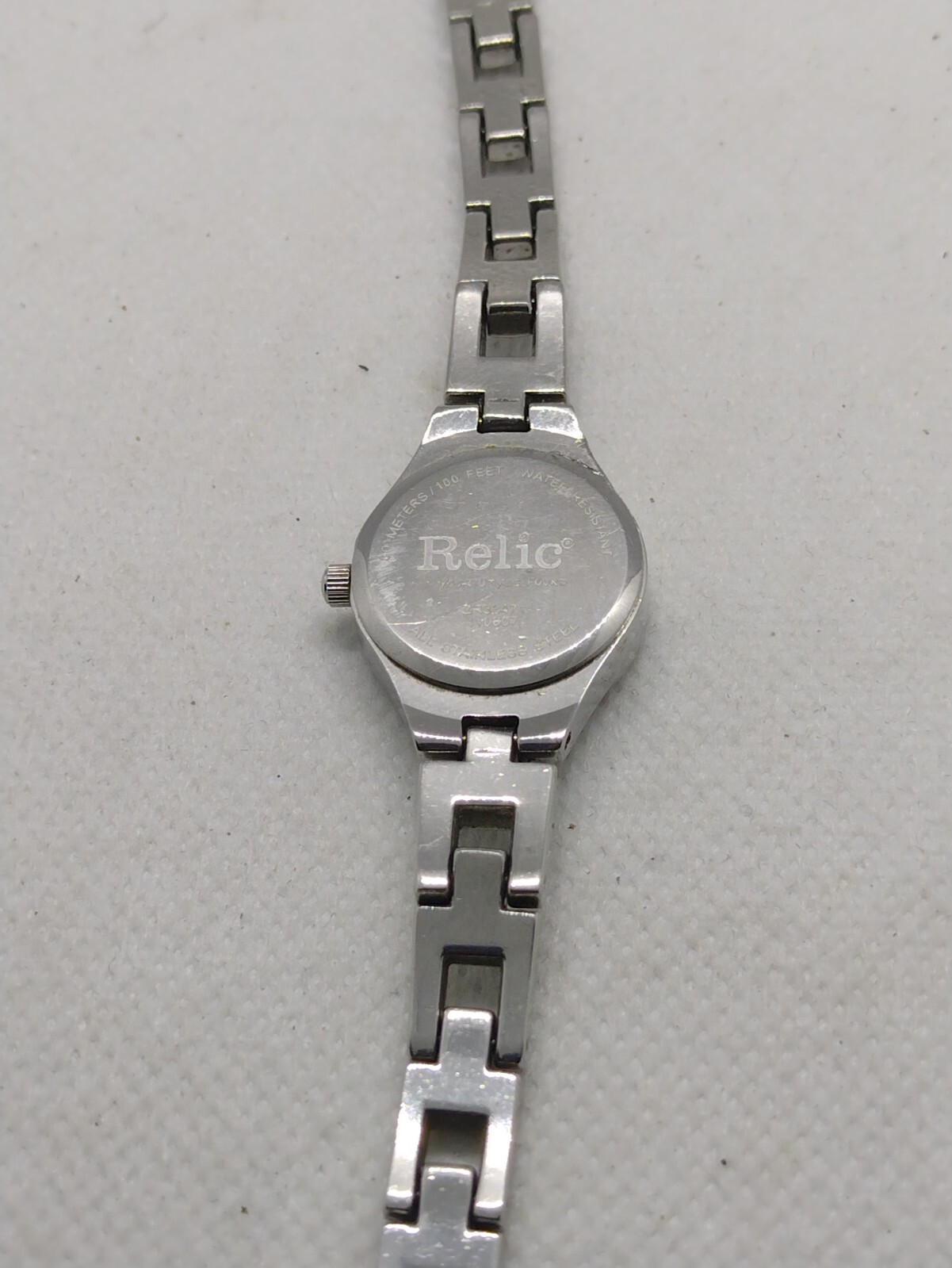 Relic Watch Silver Tone Stainless Steel Girls Women Bracelet Strap ...