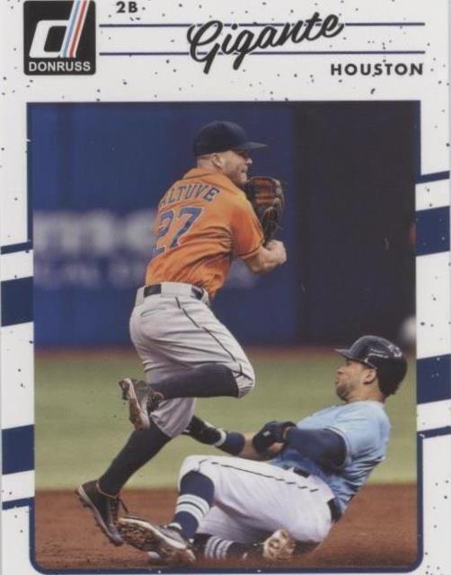 2017 Panini Donruss - Variation Jose Altuve #97 "Gigante", Fielding for ...