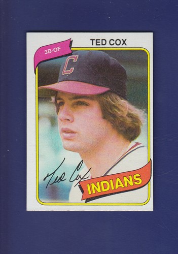 Ted Cox 1980 TOPPS MLB Baseball #252 (MINT)(OC) Cleveland Indians | eBay